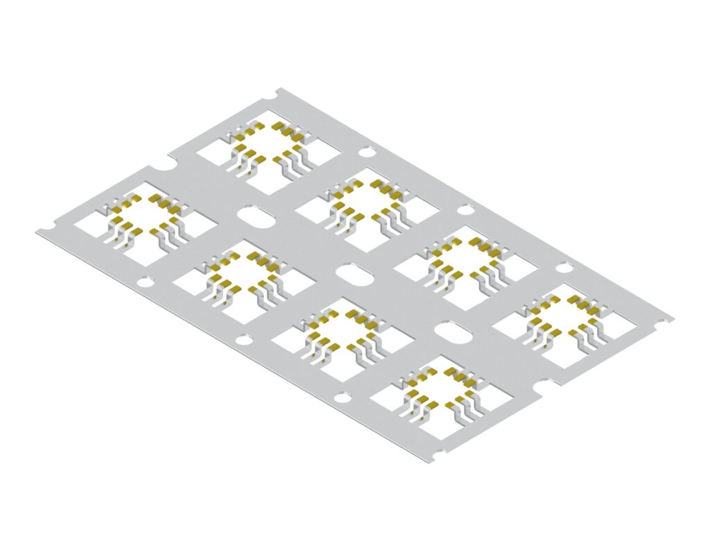 Partially soft-gold plated parts・Hoop plating | FINECS Co., Ltd ...