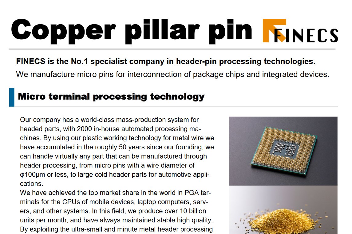 Documents download | FINECS Co., Ltd. | Manufacturer of electric ...